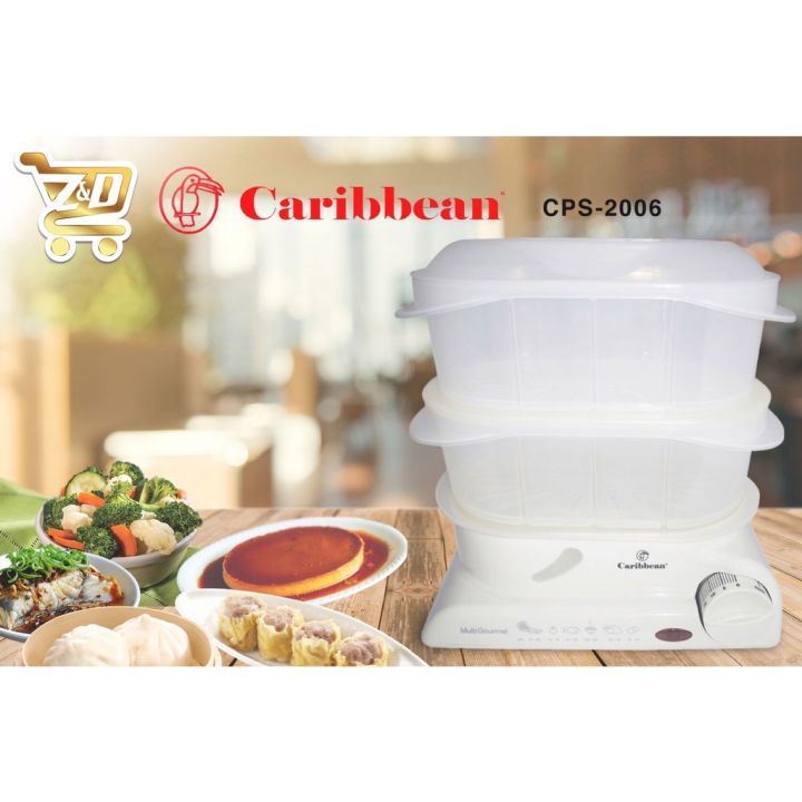 Caribbean Plastic Electric Steamer White AND Green Z&D | Lazada PH