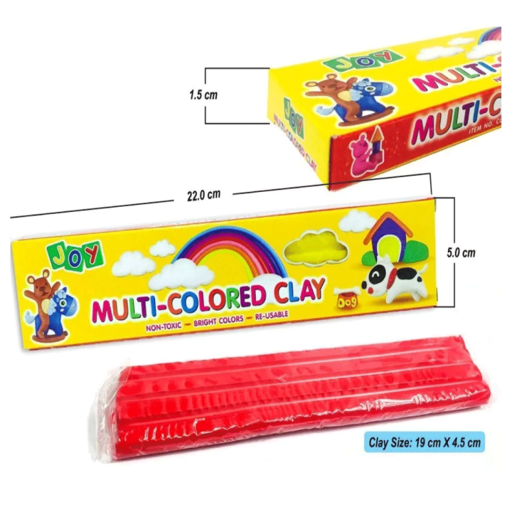 JOY Multi-Colored Clay for Kids - 12 Bright Colors | Non-Toxic ...