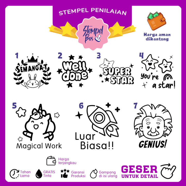 Stempel guru penilaian reward | Lazada Indonesia