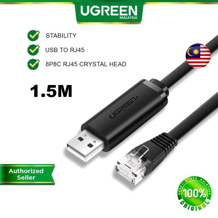 UGREEN USB A To RJ45 Console Converter Cable RS232 Serial Adapter Cisco ...