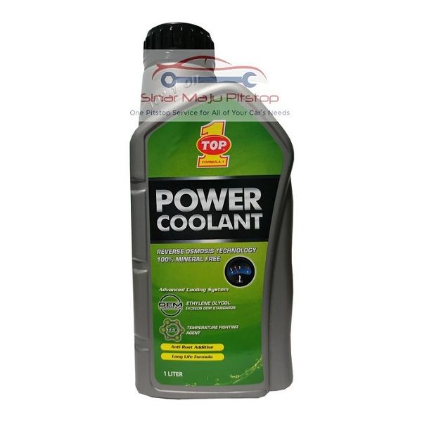 TOP 1 POWER COOLANT 1 Liter Hijau Green Cairan Radiator Coolant Motor ...