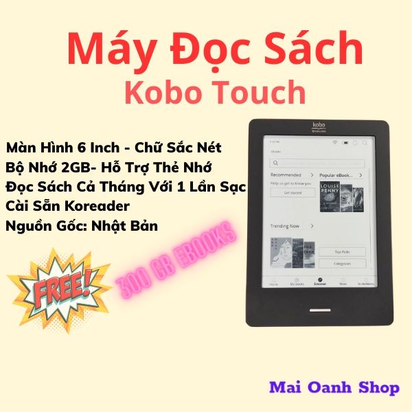 Máy Đọc Sách Điện Tử Kobo Touch (Đã Cài Koreader) | Lazada.vn