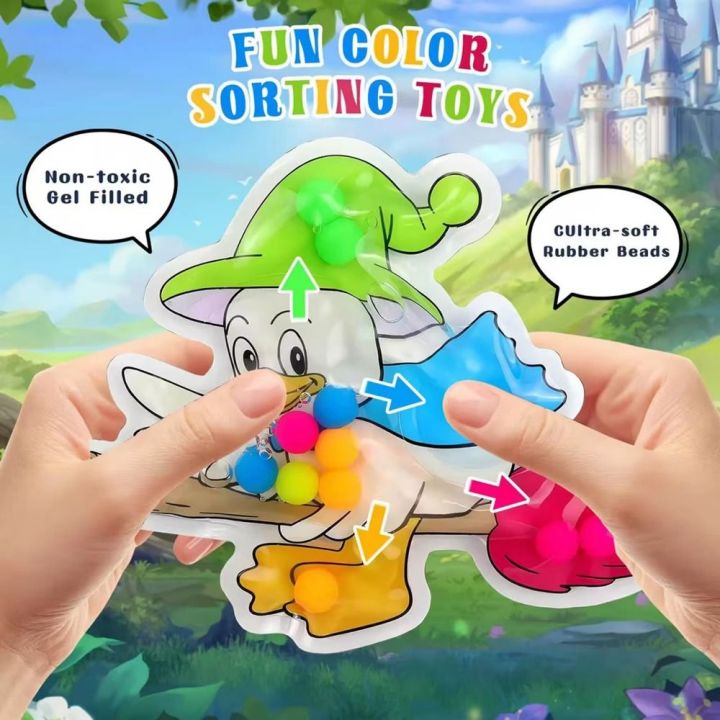 A4QUT Folding Carpet Duck Squeeze Toy Soft Color Classification Duck ...