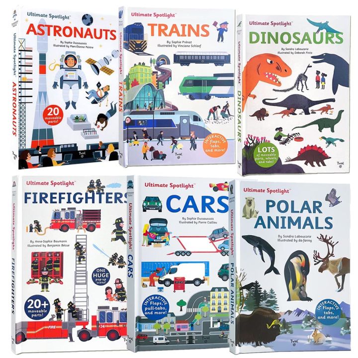 The Ultimate Spotlight Trains Dinosaurs Firefighters Lift-The-Flap ...