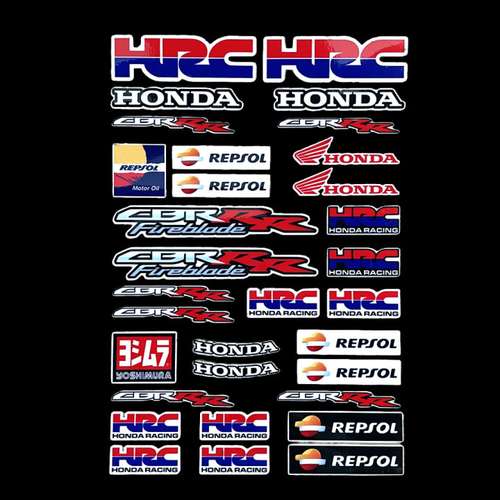 Reflective Helmet Decals Stickers for Honda HRC Racing | Lazada PH