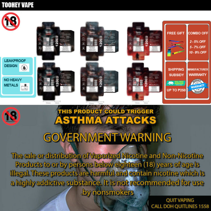 12000 Puffs TOOHEY Ghost12K Disposable Pods Vape Mods legit ...