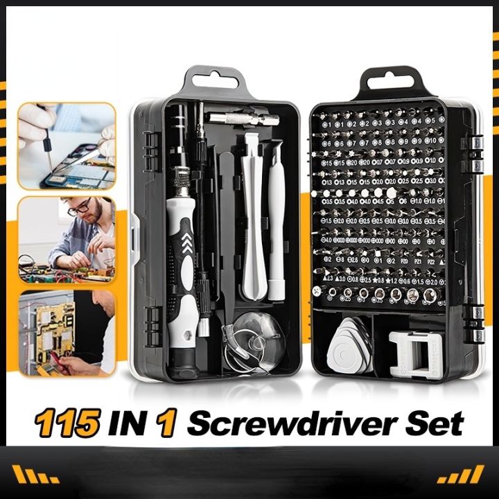 115 In 1 Precision Screwdriver Set Alat Pembaikan Repair Tool Set Mini ...