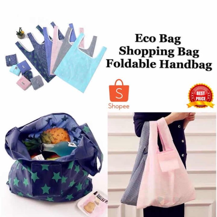 Folding Shopping Bag Eco Bag Simple Save Earth Travel Tote Pouch