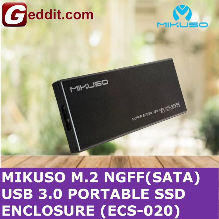 MIKUSO M.2 NGFF(SATA) USB 3.0 PORTABLE SSD ENCLOSURE (ECS-020) | Lazada