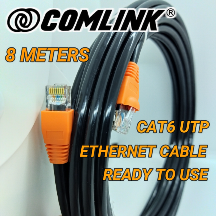 8M CAT6 Lan Cable 8 Meters COMLINK Outdoor UTP Ethernet Patch Cable ...