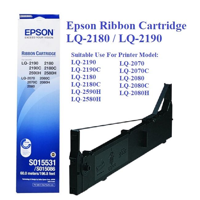 Epson LQ 2180 / 2190 Ribbon Cartridge -1 Pcs | Lazada