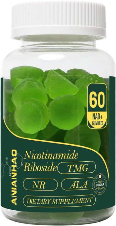 NAD Sugar Free Gummies 1500mg, NAD Supplement Reus Research NAD ...
