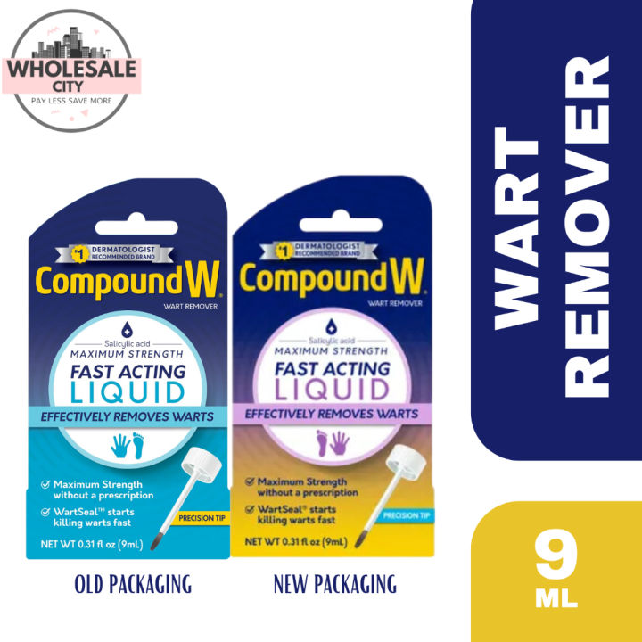 Compound W Liquid Salicylic Acid Wart Remover Maximum Strength Fast ...