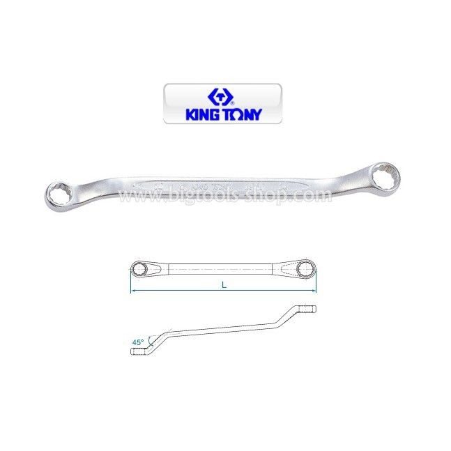 โปรโมชั่น คิง โทนี่ : ประแจแหวน คอ 45 องศา King Tony : 45 Degree Offset Ring Wrench (1960) ราคา ...