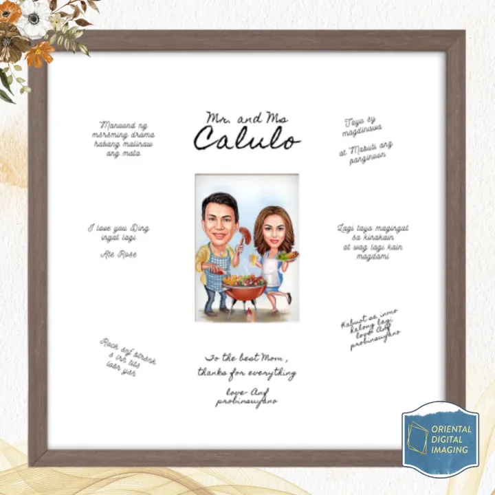 Signature Frame 3R with Size 14"x14" Square matting for 3R size Photo 1 ...