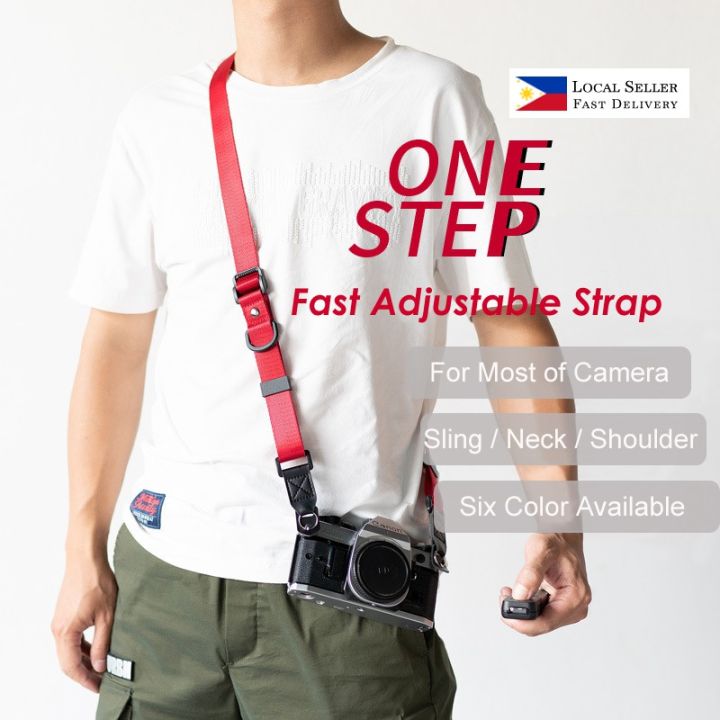 Ninja One Step Fast Adjustable Nylon + PU Leather Camera Shoulder Sling ...