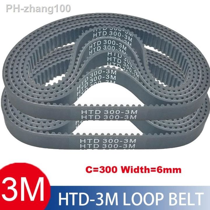 Wholesale! Arc HTD 3M Timing belt Length 300 width 6mm Rubber Closed Loop Synchronous pitch 3mm ...