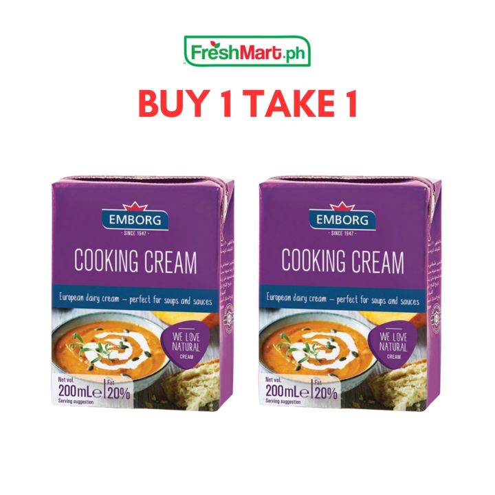 Buy 1 Take 1 Emborg Cooking Cream 1L | Lazada PH