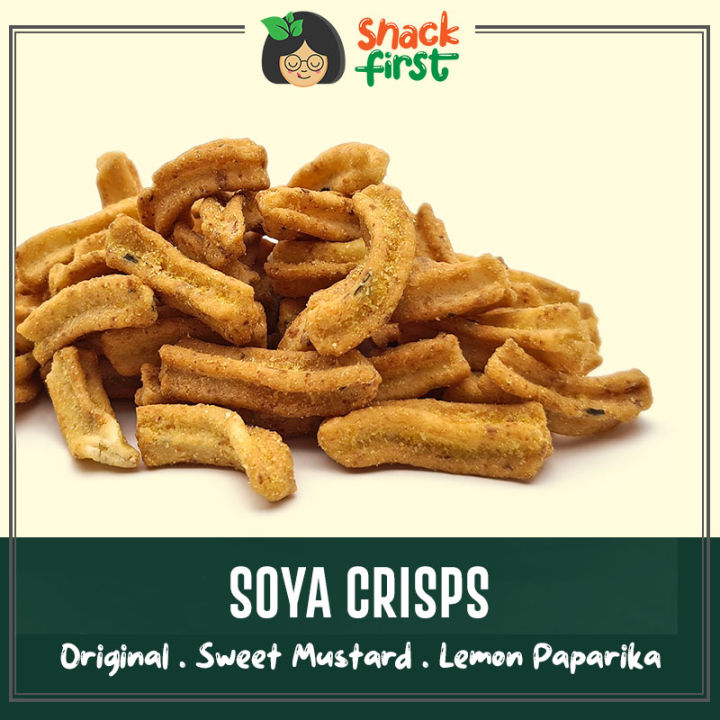 SnackFirst Soya/Soy Crisps from Australia! 150g/600g -Sweet Mustard ...