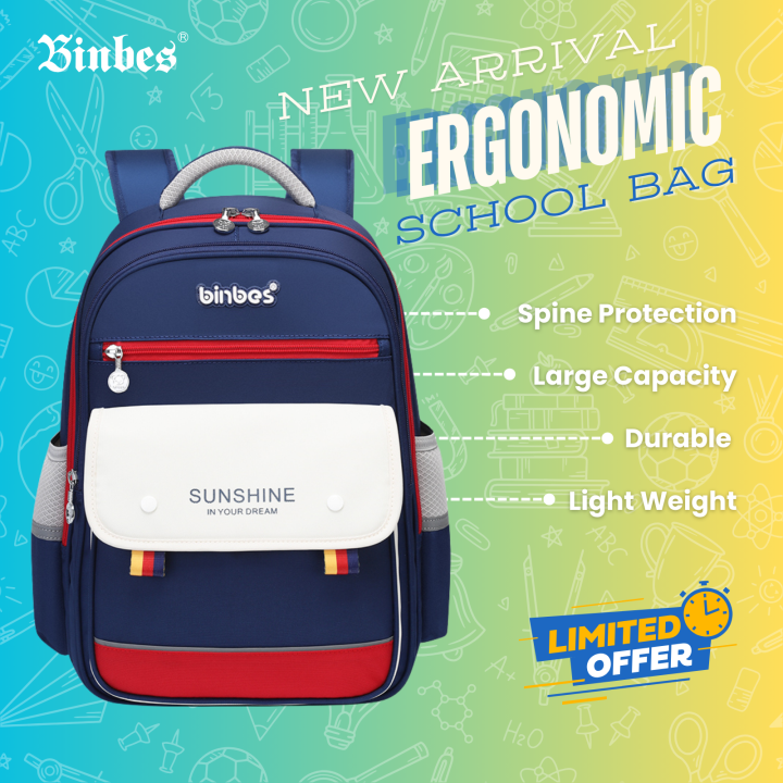 Binbes 2025 New | Lightweight Ergonomic School Bag | Boys and Girls ...
