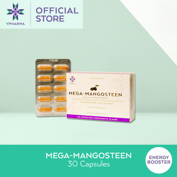 VPharma Mega-Mangosteen (Garcinia Mangostana + Moringa Oleifera) 1 box ...