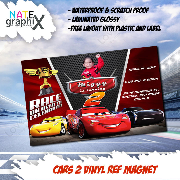 Cars 2 Vinyl Ref Magnet Souvenir | Lazada PH