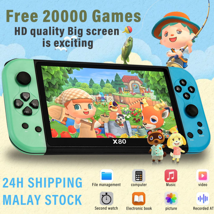 [Penjual Tempatan] PSP game console X7 X12 X80 handheld game console 7 ...