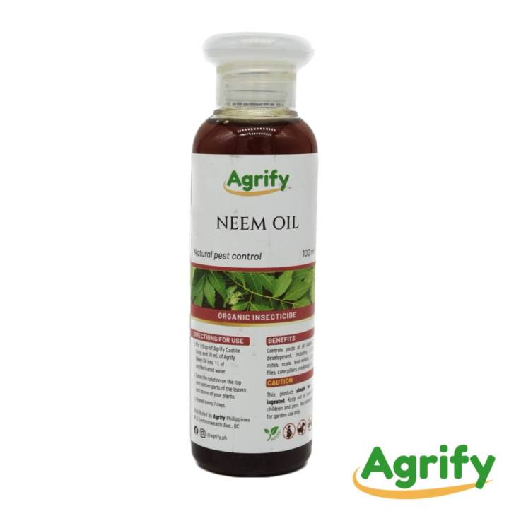 Agrify Pure Neem Oil 100ml – 100% Organic Cold-Pressed Concentrated ...