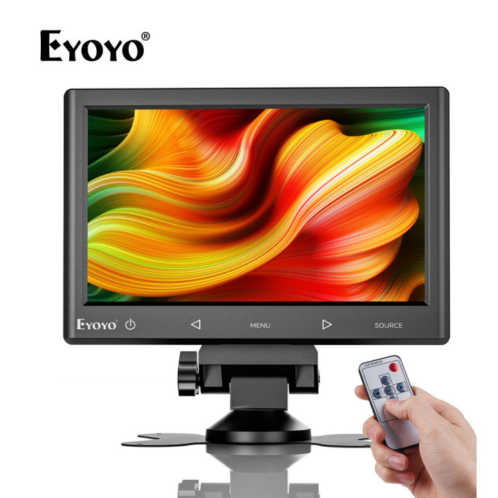 Eyoyo 7 inch/10 inch Monitor, 1024x600 Small HDMI Monitor, HDMI VGA AV ...