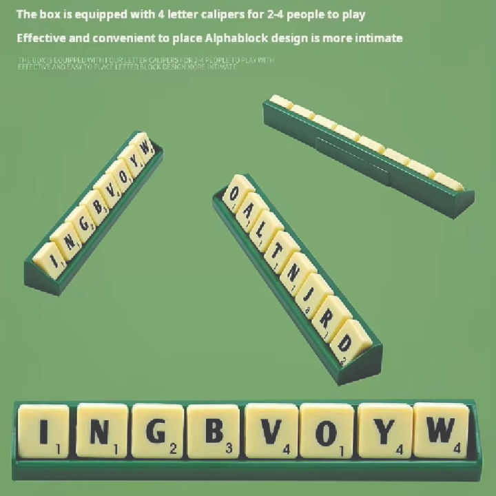 CLASSIQUE Scrabble Cross Words Games Word Forming Board Game ...