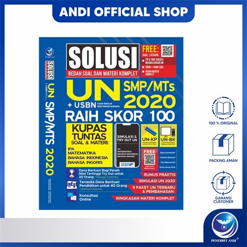 Penerbit Andi - Solusi Bedah Soal Dan Materi Komplet Un + Usbn 2020 Smp ...