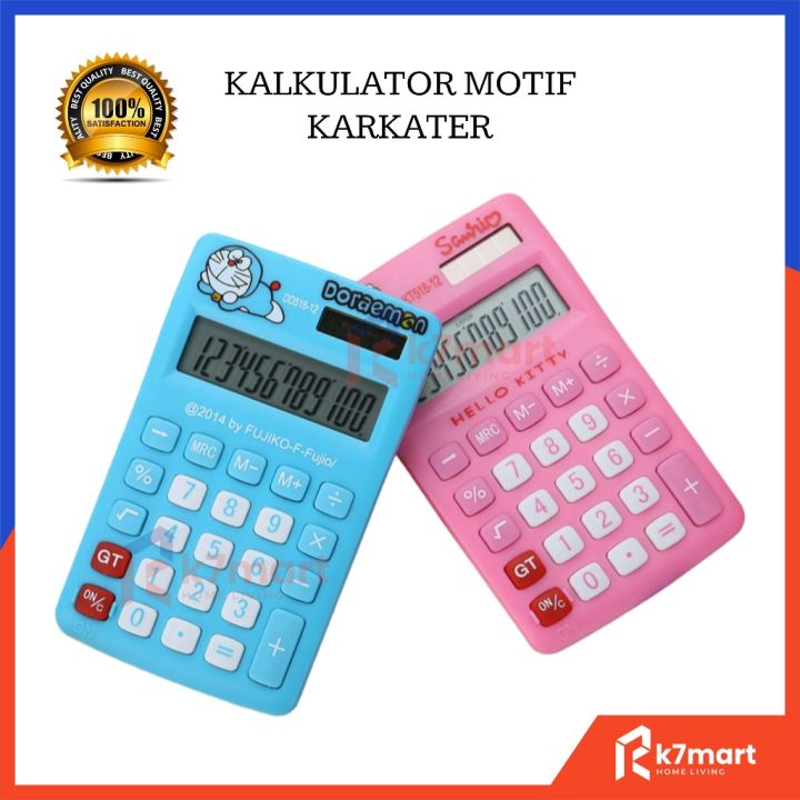 K7MART KALKULATOR FANCY MINI KARAKTER MOTIF KARTUN 12 DIGIT ...