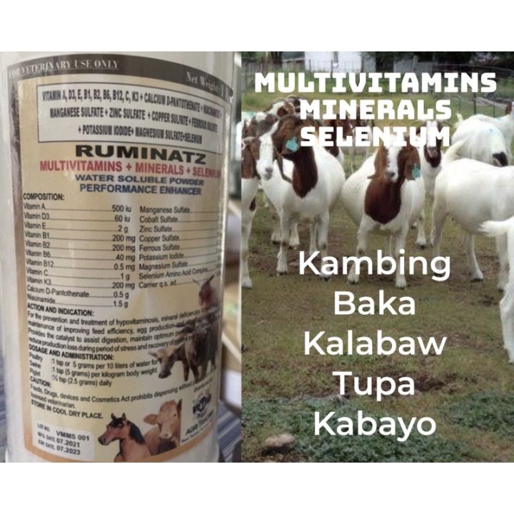 RUMINATAZ- Multivitamin + Minerals+Selenium 1kgs( Goat,Sheep,Cow,Cattle ...