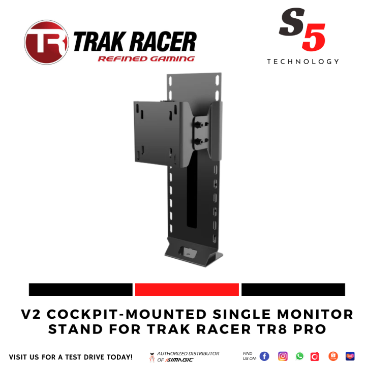Trak Racer V2 Cockpit-Mounted Single Monitor Stand for Trak Racer TR8 ...