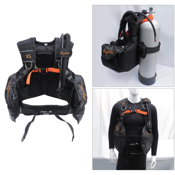 Aqualung Scuba Diving BCD Buoyancy Inflation Dive Men Black Travel ...