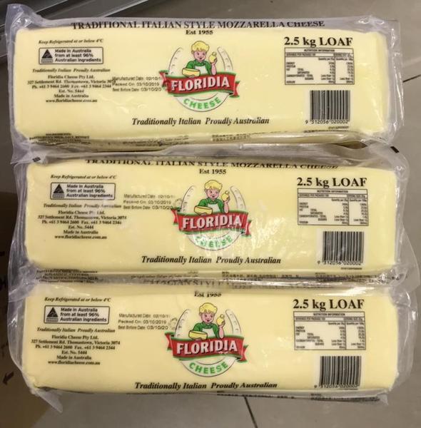 PREMIUM GRADE FLORIDA AUSTRALIAN MOZZARELLA CHEESE BLOCK (2.5KG) ( WITH ...