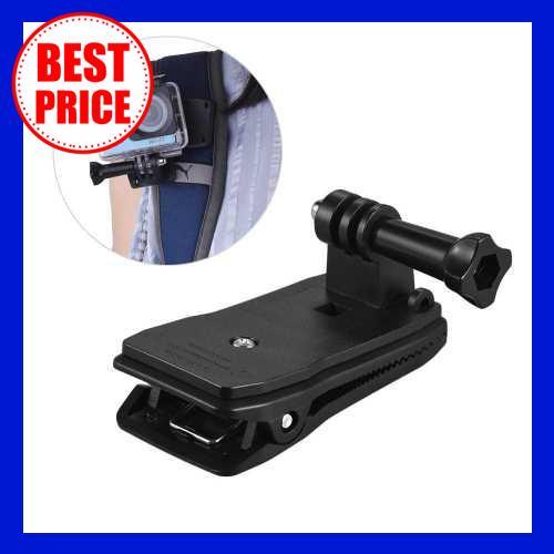 Backpack Strap Cap Clip Mount 360 Degree Rotary Clamp Arm for GoPro ...