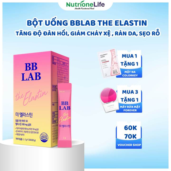 Bột uống BB LAB The Elastin Bổ Sung Collagen, Vitamin C Giúp Da Khỏe ...