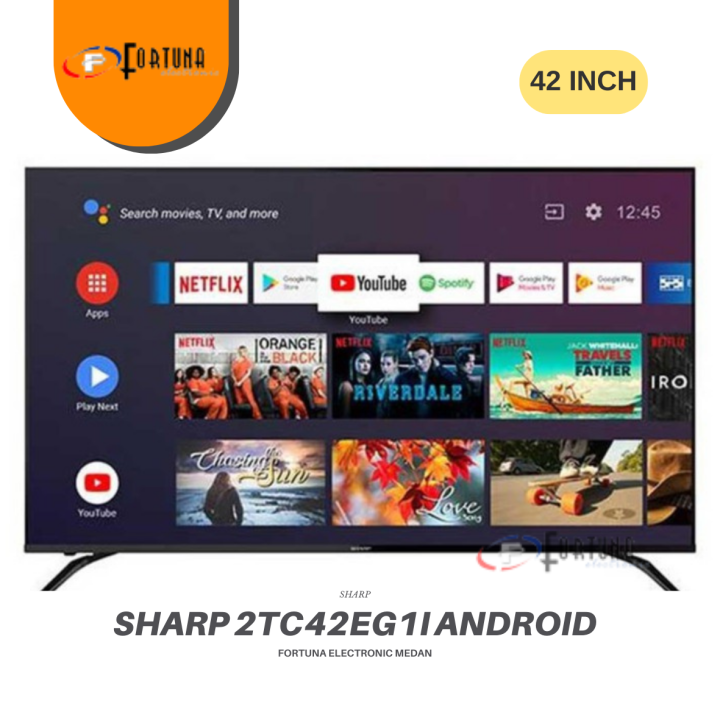 TV Sharp TV 2K GOOGLE 2T-C42EG1I ANDROID TV 42 INCH 2TC42EG1I ...