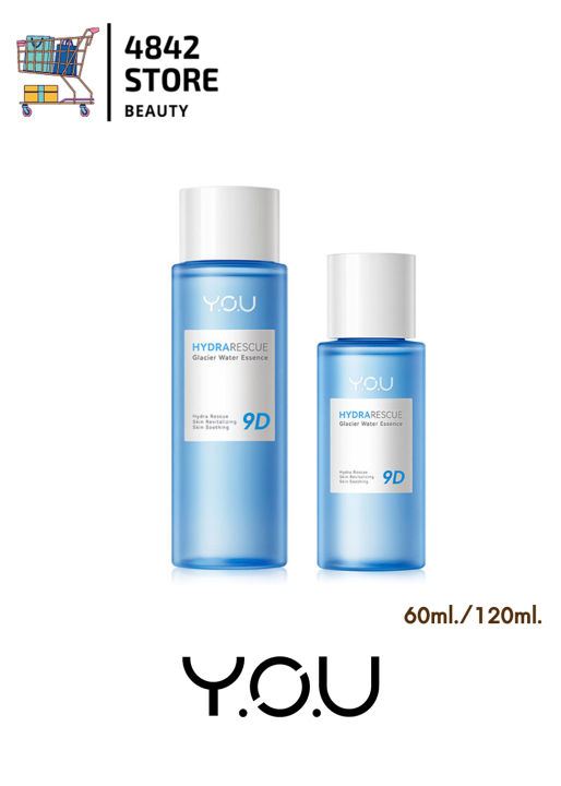 (เอสเซ้นส์) Y.O.U Hydrarescue Glacier Water Essence วาย.โอ.ยู 60ml./120ml. | Lazada.co.th