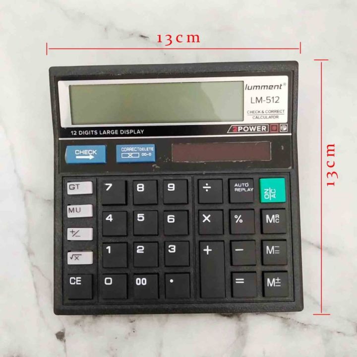 KALKULATOR CT-512 Calculator 12 Digit 112 Steps Checks KALKULATOR CT ...