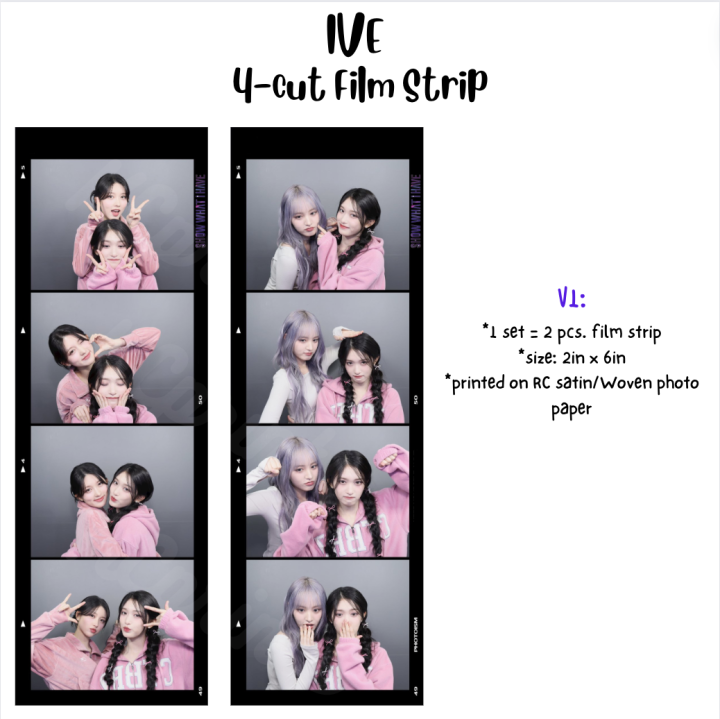 IVE 4-cut Film Strip Set Fanmade Wonyoung | Lazada PH