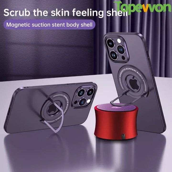 Topewon Invisible Bracket Magsafe Case For iPhone 15 14 Plus 13 12 Pro ...