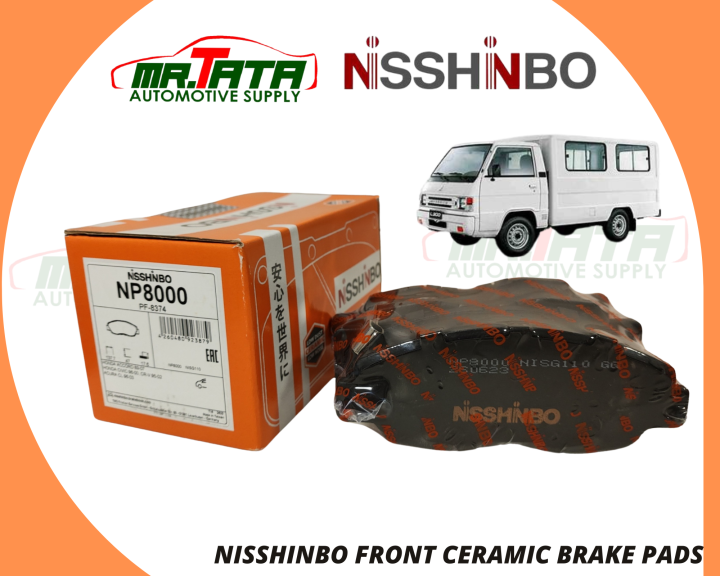 Nisshinbo Brake Pads FRONT for Mitsubishi L300 2009 to 2024 (NP8000 ...