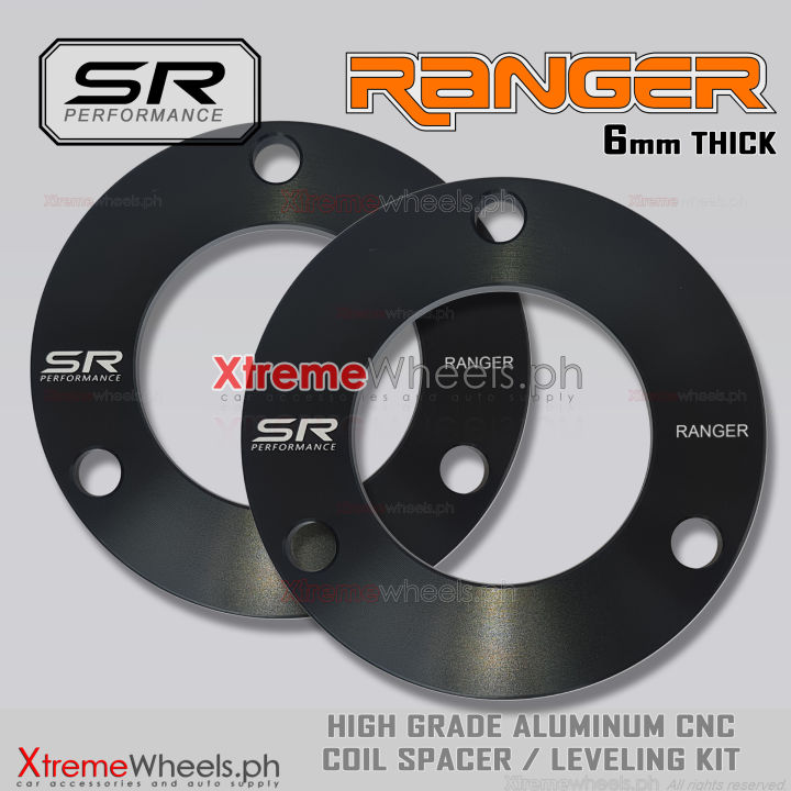 Ford Ranger 2012 to 2025 2pcs SR High Grande Aluminum CNC Coil Spacer ...