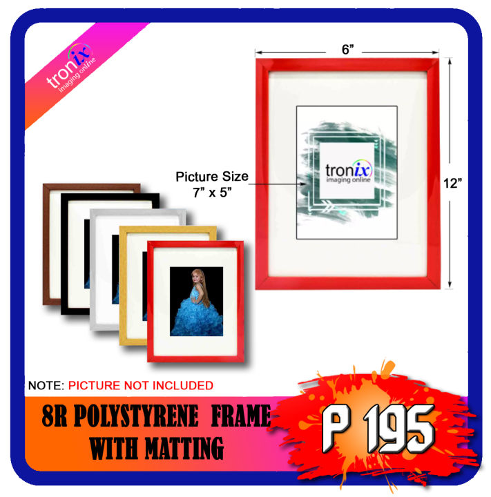 troniximaging/Tronix 5R Picture Frame with Matting-Polystyrene One(1 ...
