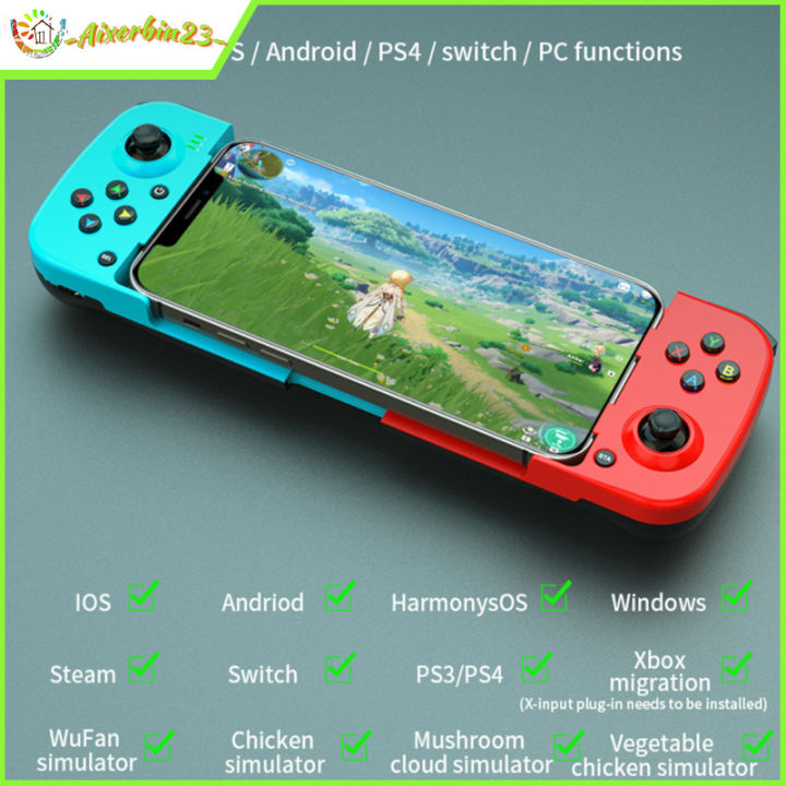 【New】Stretch Wireless Gamepad Joystick Compatible For Ios/android Phone ...