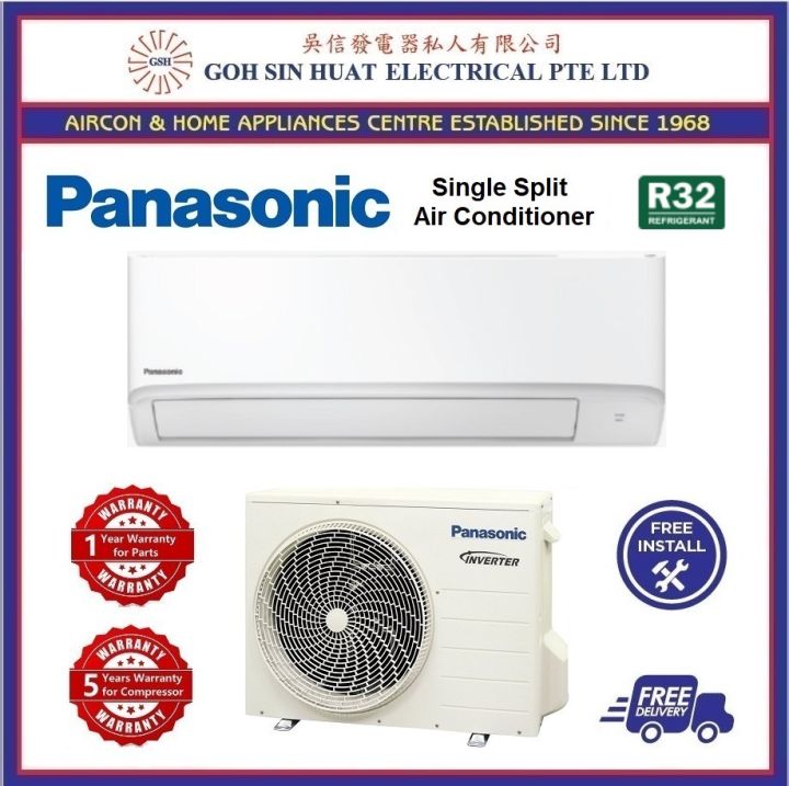 [Bulky] Panasonic 2 ticks R32 Single Split System 1 Air Conditioner CU ...