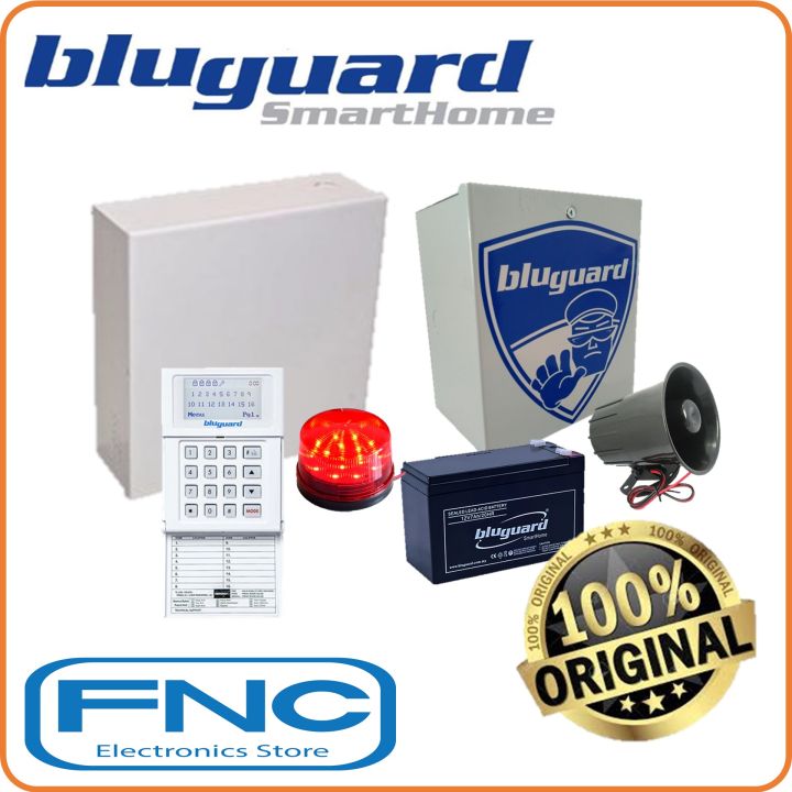 BLUGUARD V16 PLUS 8 + 1 Zone Intelligent Main Board LCD Wired Alarm ...