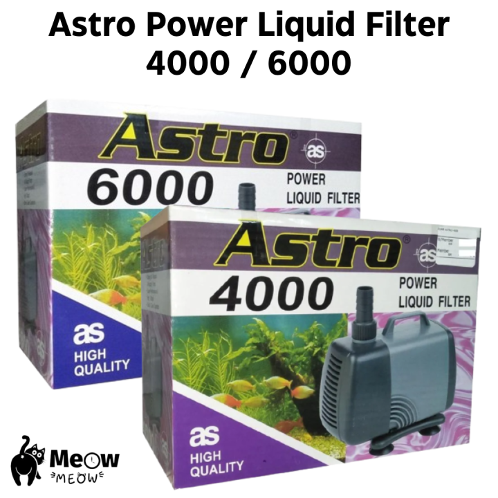 Astro Power Liquid Filter Aquarium Submersible Water Pump (4000 / 6000 ...